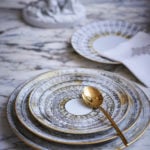 Marie Daage Agate Bicolore Custom Dinnerware | Available at Kneen & Co